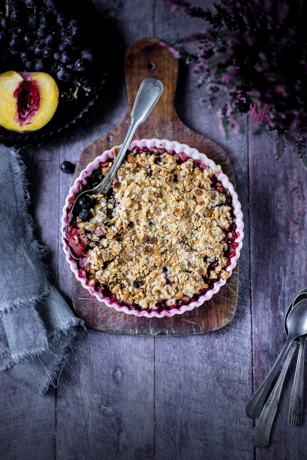 Crumble di frutta di fine estate